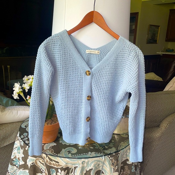 moon & madison | Sweaters | Moon Madison Sky Blue Cardigan | Poshmark